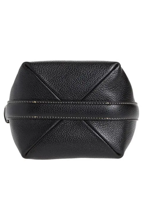 TOTEME Petite Belted Grained Leather Tote