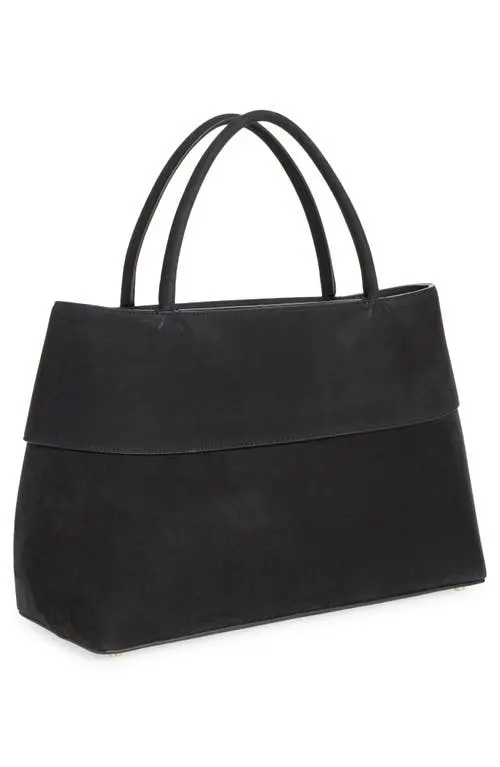 TOTEME Mercer Nubuck Leather Tote - Black