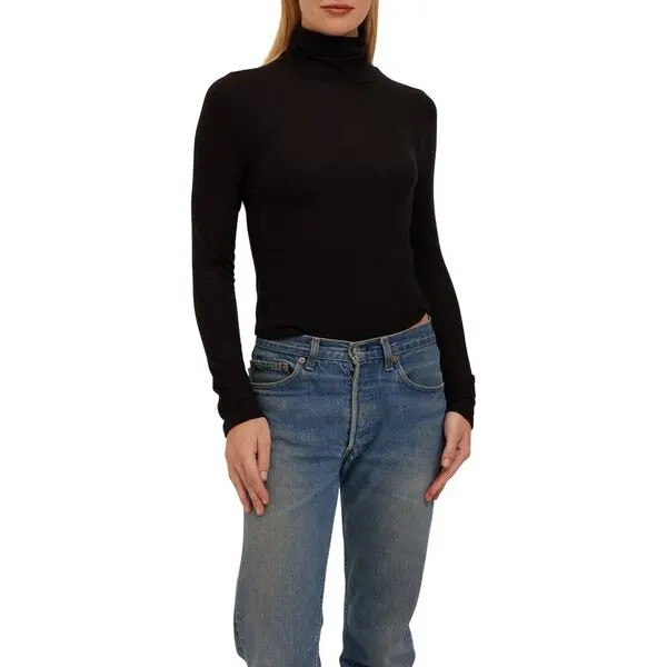 PROJECT SOCIAL T Balboa Turtleneck - Black