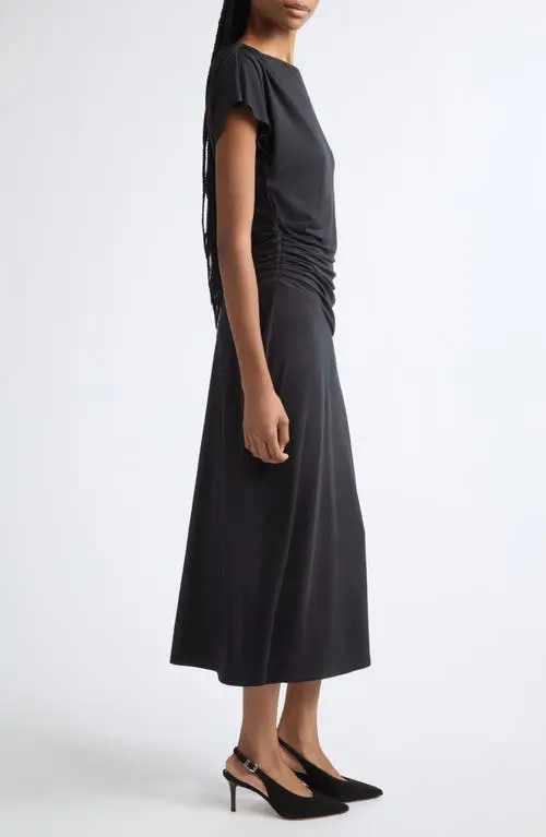 Veronica Beard Lila Ruched Midi Dress