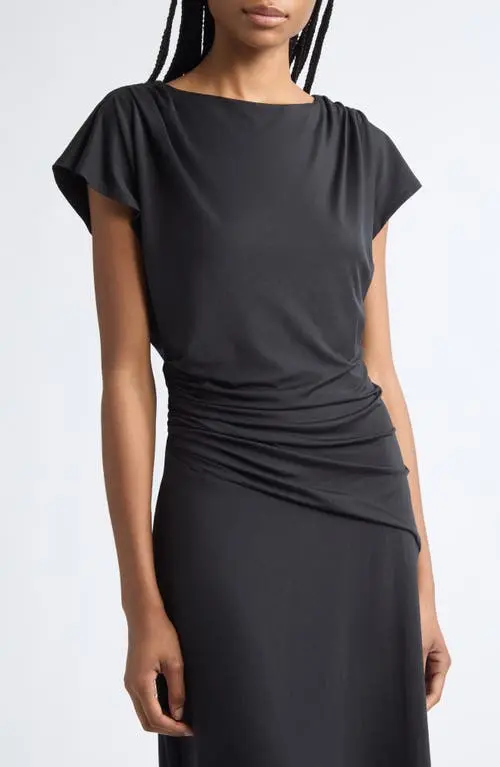 Veronica Beard Lila Ruched Midi Dress