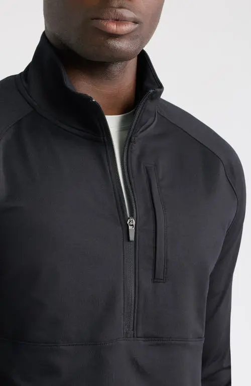 Zella Live-in Half Zip Pullover - Black
