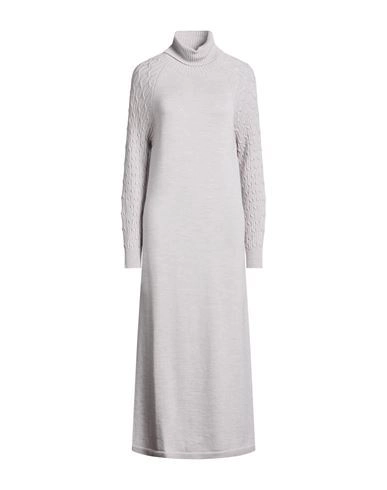 Max Mara Midi Dress Size Virgin Wool - Light Grey