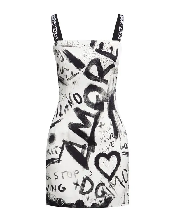 Dolce & Gabbana Mini Dress Size Silk, Elastane, Polyester, Polyamide