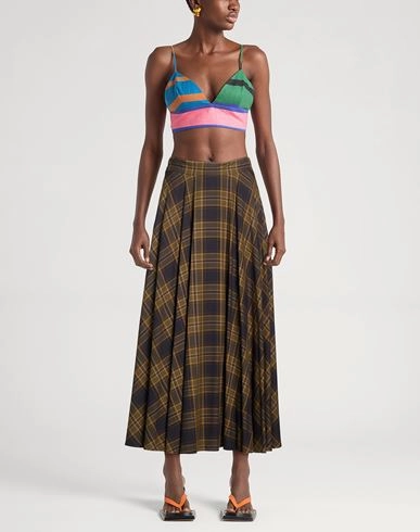 Max & Co. Midi Skirt Military Size Viscose