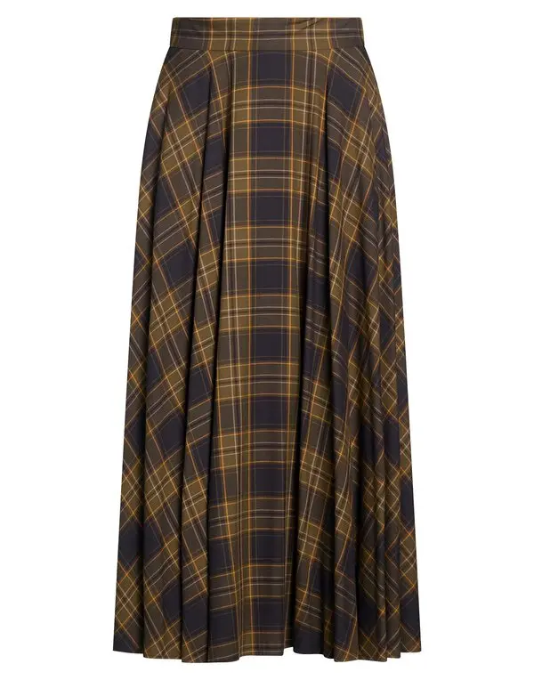 Max & Co. Midi Skirt Military Size Viscose