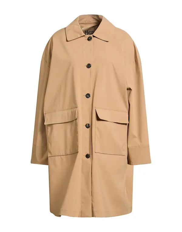 Herno Overcoat & Trench Coat Sand Size Polyester