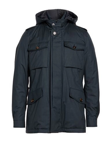 MOORER Jacket Size Virgin Wool, Silk, Polyurethane - Blue
