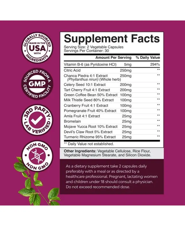 NATURE'S CRAFT G-cleanse Herbal Supplement With Chanca Piedra