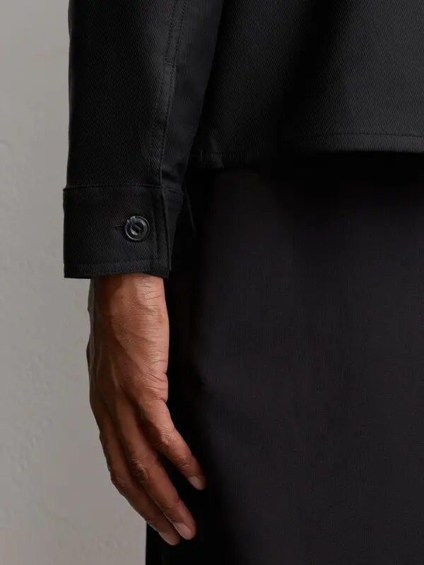 REISS Tracer Cotton-blend Twill Twin-pocket Overshirt