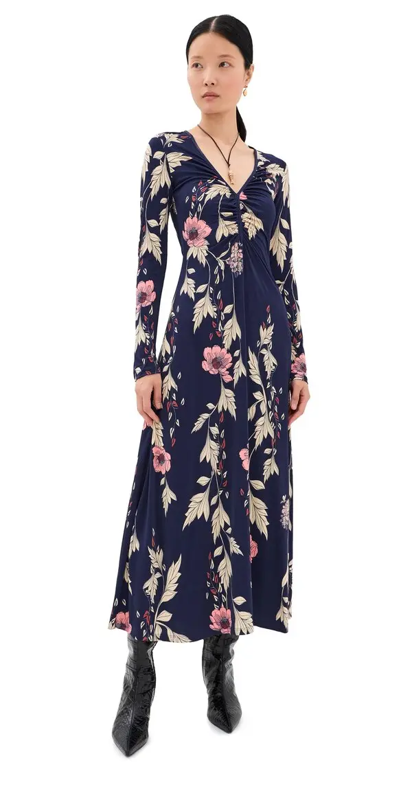 Johanna Ortiz Alma Bordada Ankle Dress