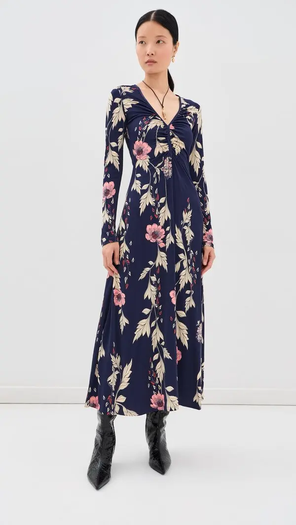 Johanna Ortiz Alma Bordada Ankle Dress