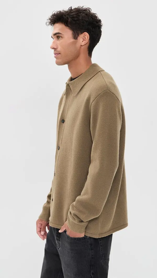 FRAME Boiled Wool Shirt Sweater