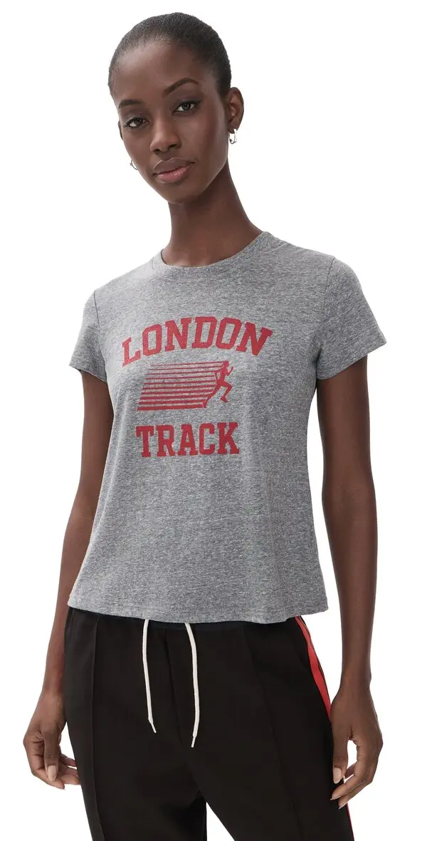 SUNNY SOMEWHERE London Track Femme Crew Tee