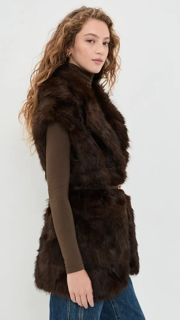 Bardot Brentley Faux Fur Vest