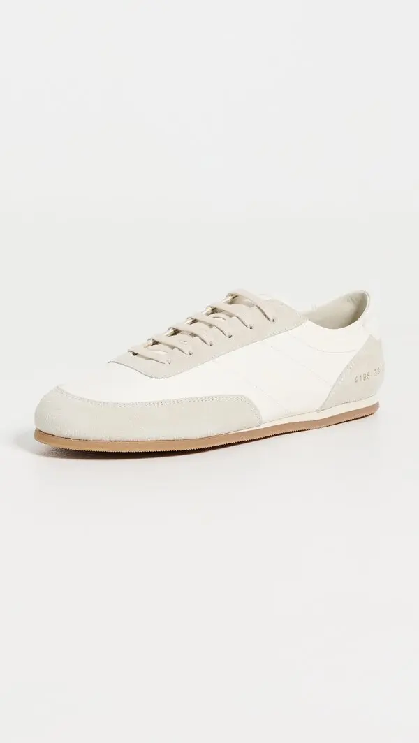 COMMON PROJECTS Leather And Suede Minimal Runner Sneakers