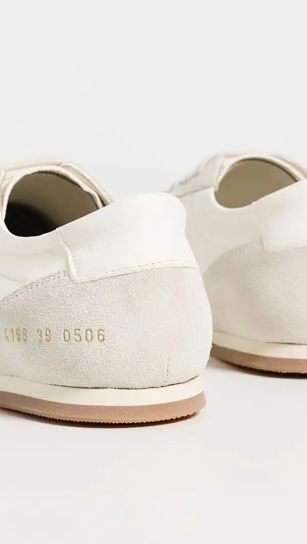 COMMON PROJECTS Leather And Suede Minimal Runner Sneakers
