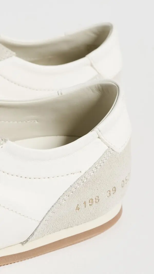 COMMON PROJECTS Leather And Suede Minimal Runner Sneakers