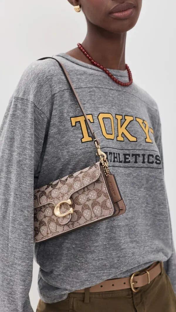 COACH Crystal Signature Soft Tabby Shoulder Bag