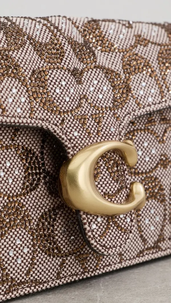 COACH Crystal Signature Soft Tabby Shoulder Bag
