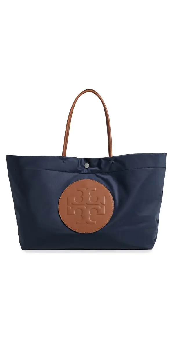 Tory Burch Ella Twist Reversible Tote - Navy
