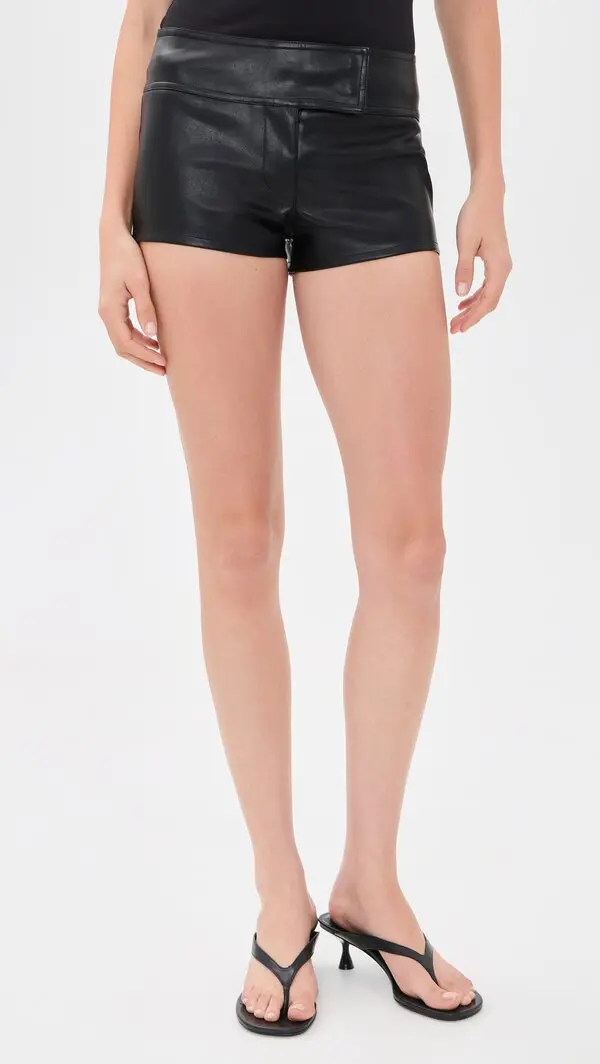Lioness Merci Faux Leather Shorts