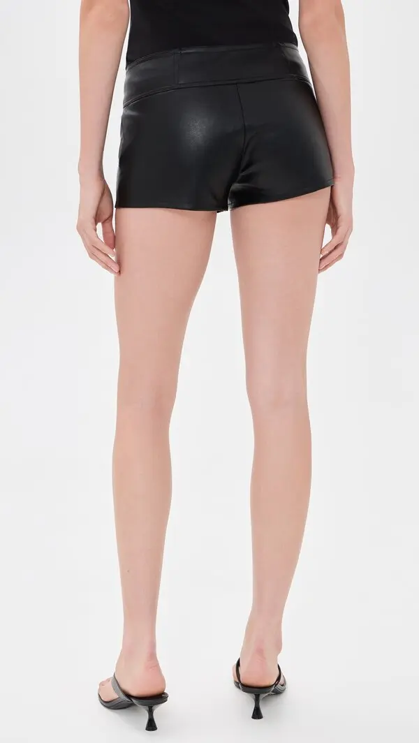 Lioness Merci Faux Leather Shorts
