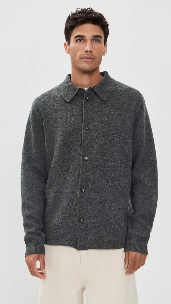 FRAME Boiled Wool Cardigan