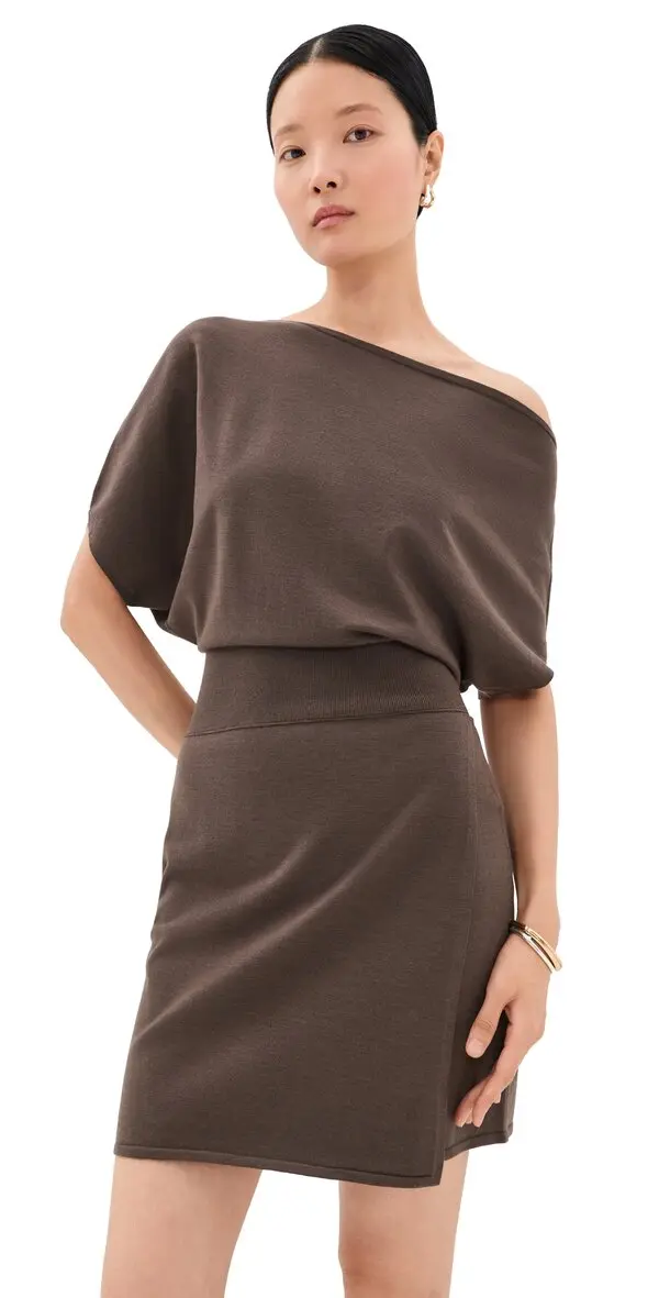 Simkhai Shania Mini Dress - Chocolate
