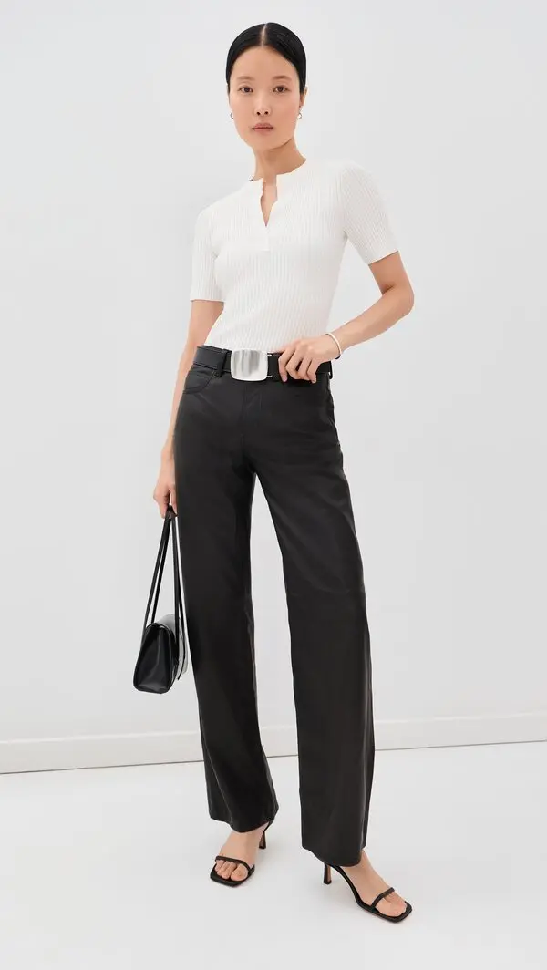 Simkhai Miley Short Sleeve Top