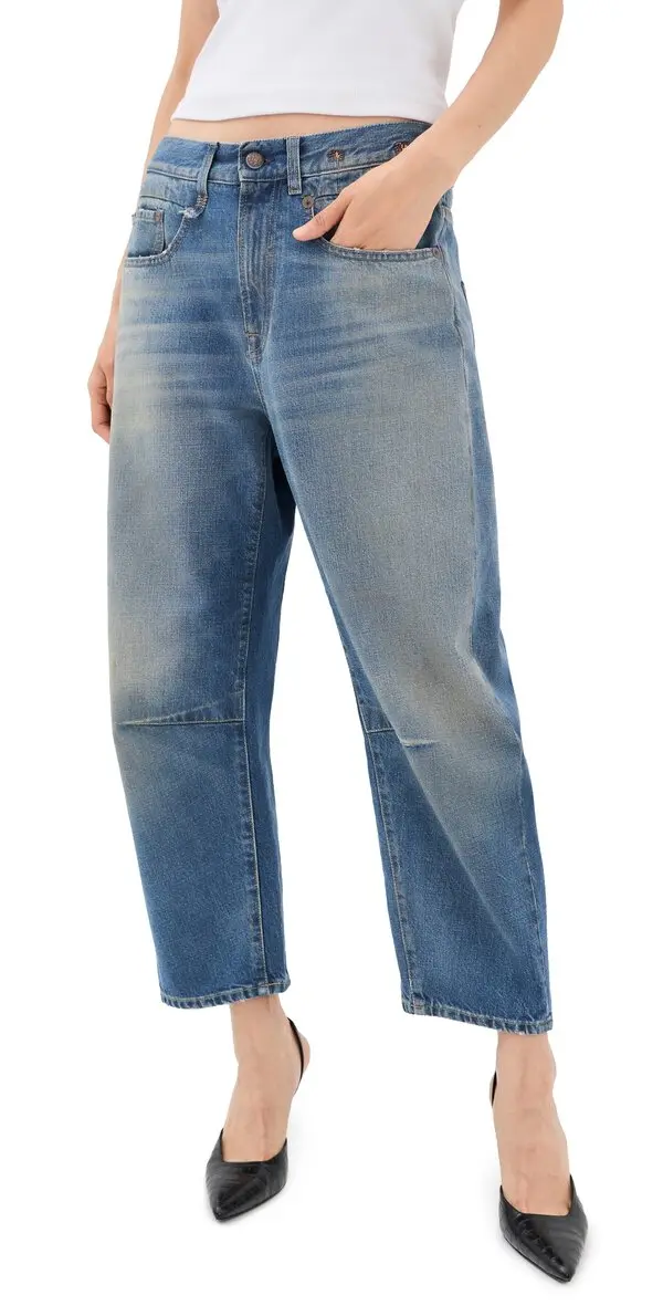 R13 Articulated Knee Ex-boyfriend Jeans