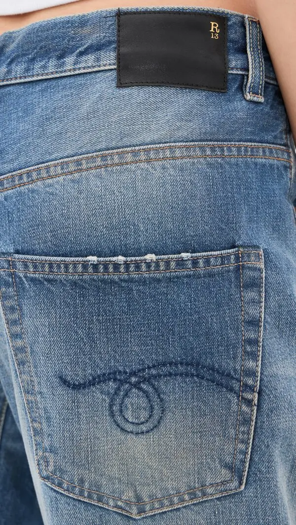 R13 Articulated Knee Ex-boyfriend Jeans