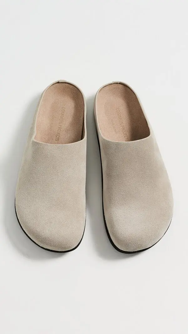 COMMON PROJECTS Suede Clogs
