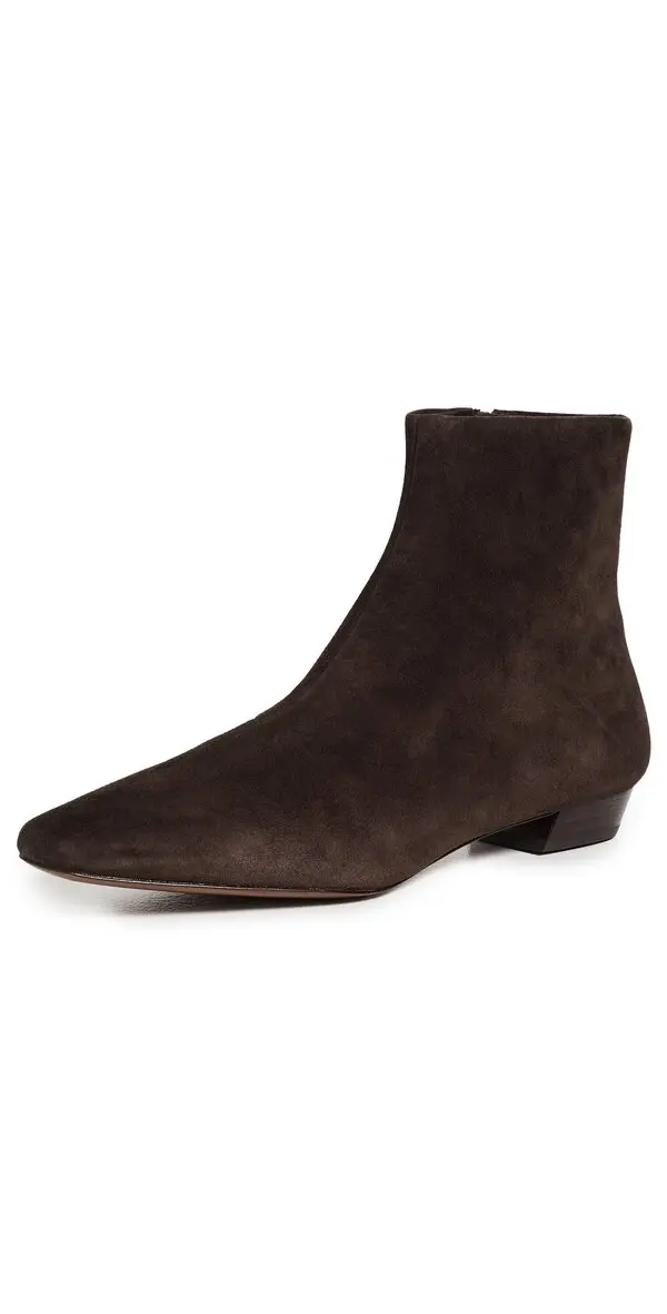 LOEFFLER RANDALL Siya Suede Flat Ankle Boots