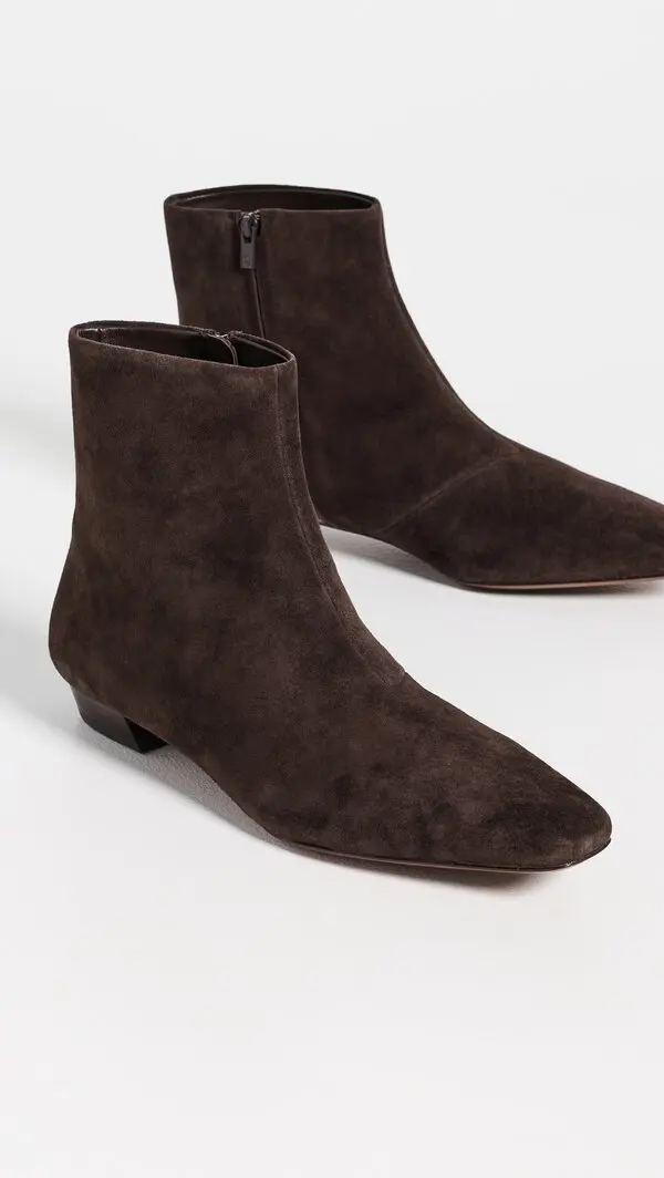 LOEFFLER RANDALL Siya Suede Flat Ankle Boots