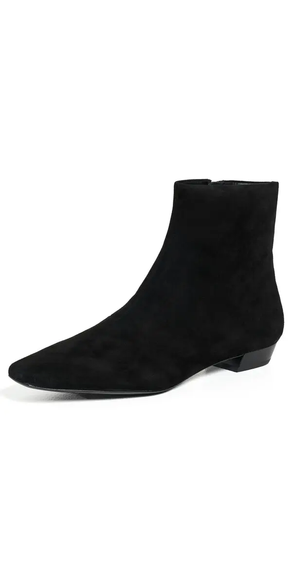 LOEFFLER RANDALL Siya Suede Flat Ankle Boots