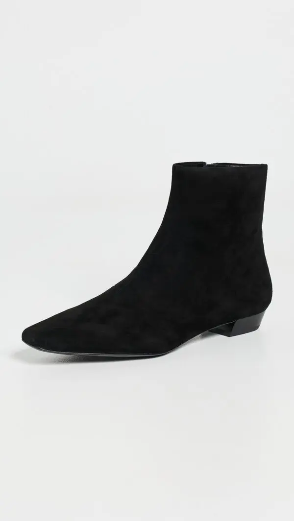 LOEFFLER RANDALL Siya Suede Flat Ankle Boots