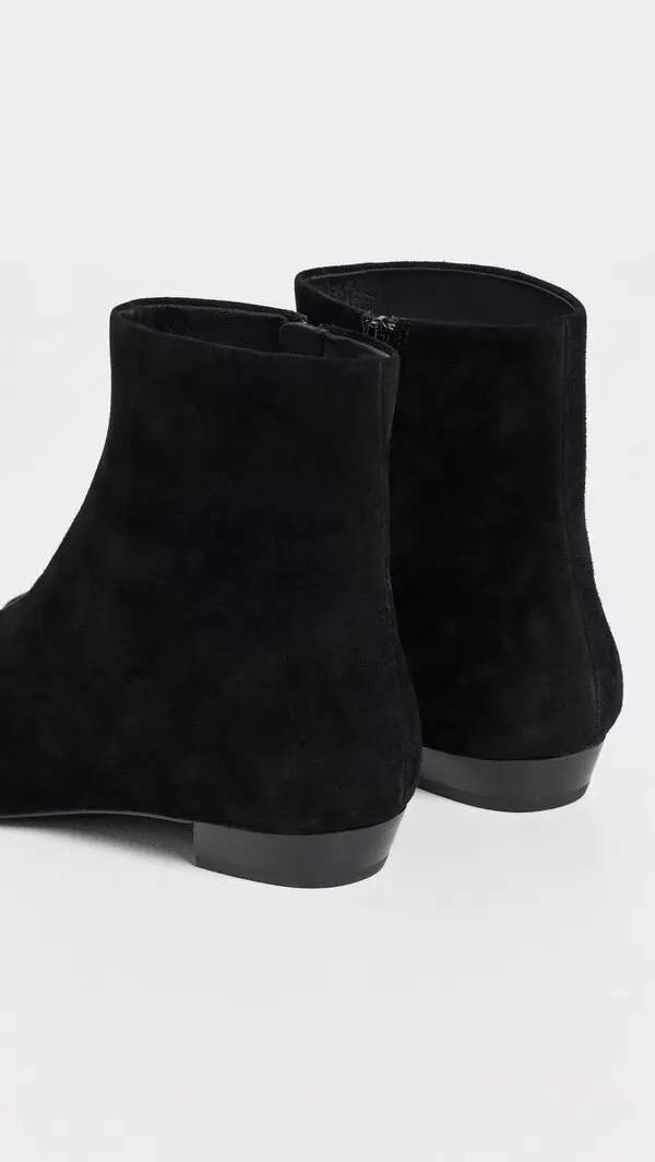 LOEFFLER RANDALL Siya Suede Flat Ankle Boots