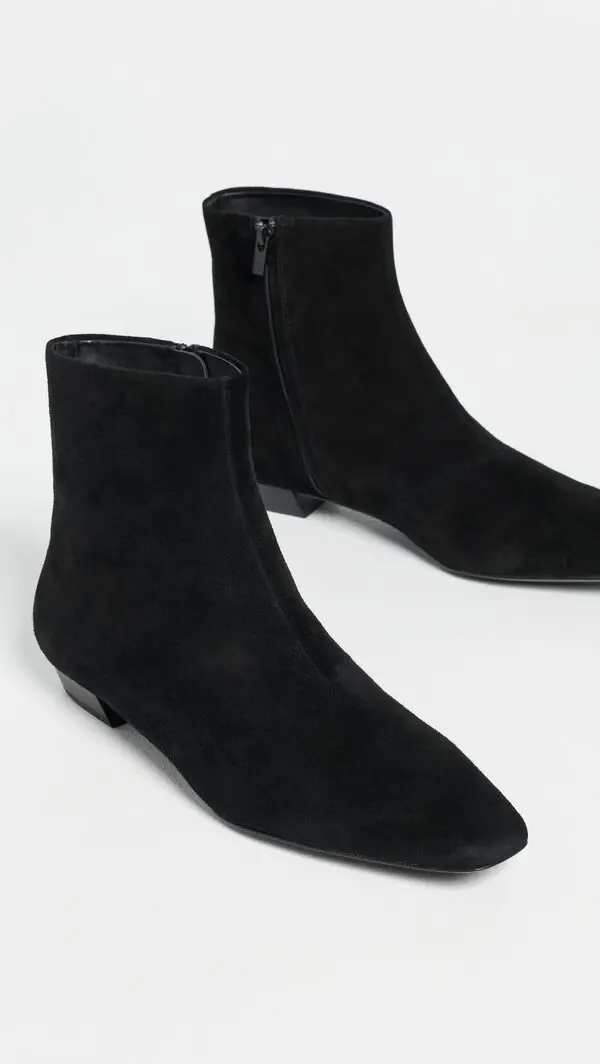LOEFFLER RANDALL Siya Suede Flat Ankle Boots