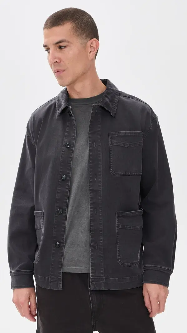 FAIR HARBOR Seaport Chore Jacket - Black