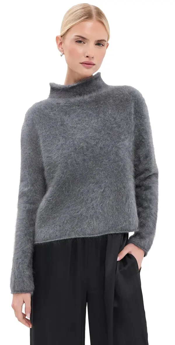 LISA YANG Sandy Brushed Cashmere Sweater