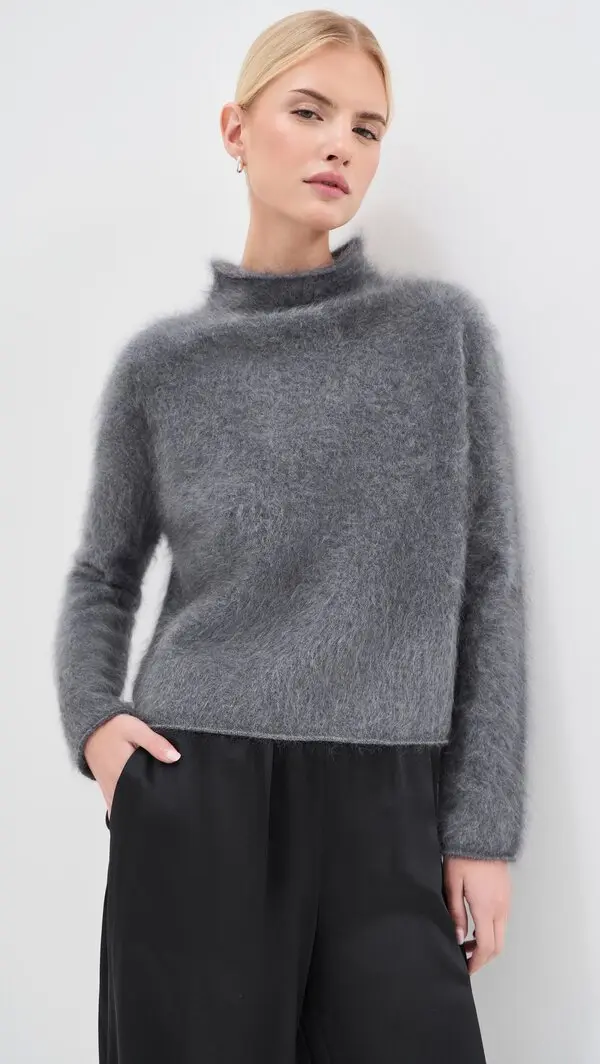 LISA YANG Sandy Brushed Cashmere Sweater