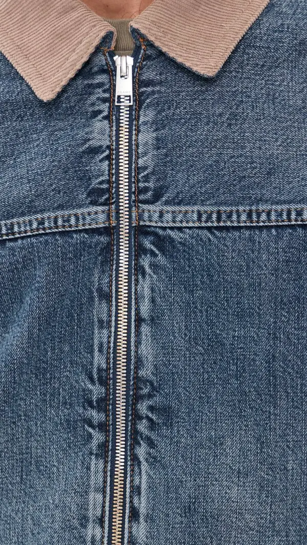 FRAME Denim Zip Trucker Jacket