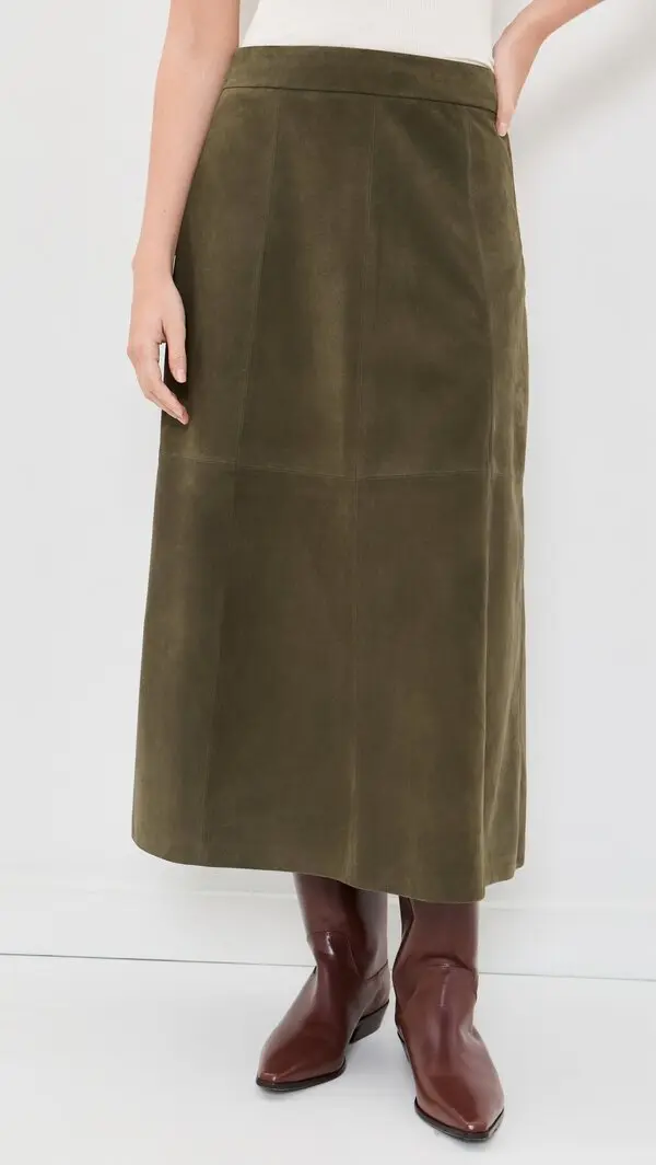 Jenni Kayne Suede Wolfe Skirt