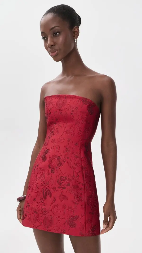 Alice + Olivia Velia Removeable Strap Mini Dress