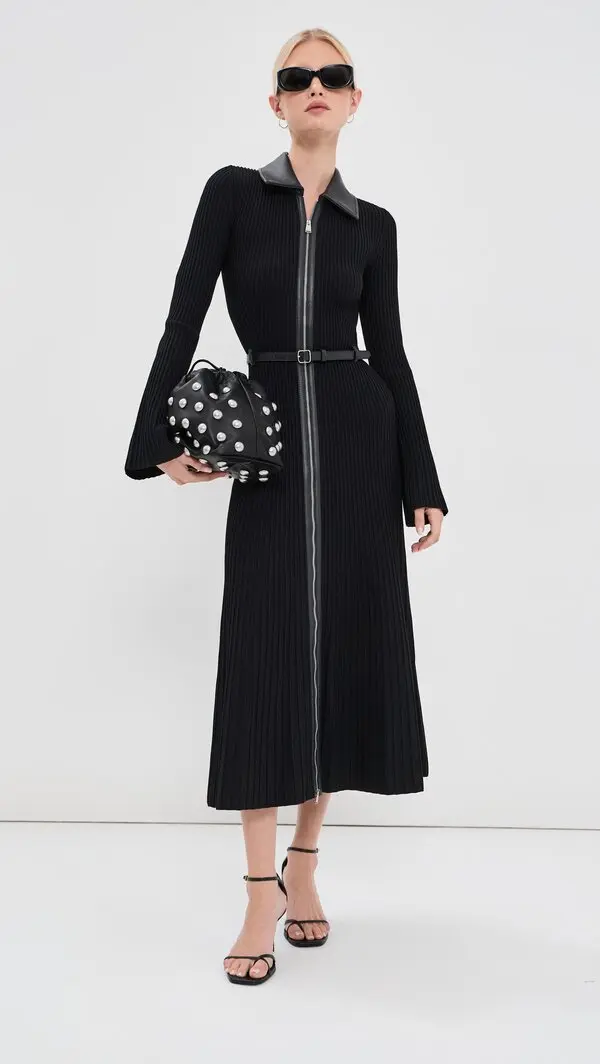 Simkhai Ismelle Collared Midi Dress