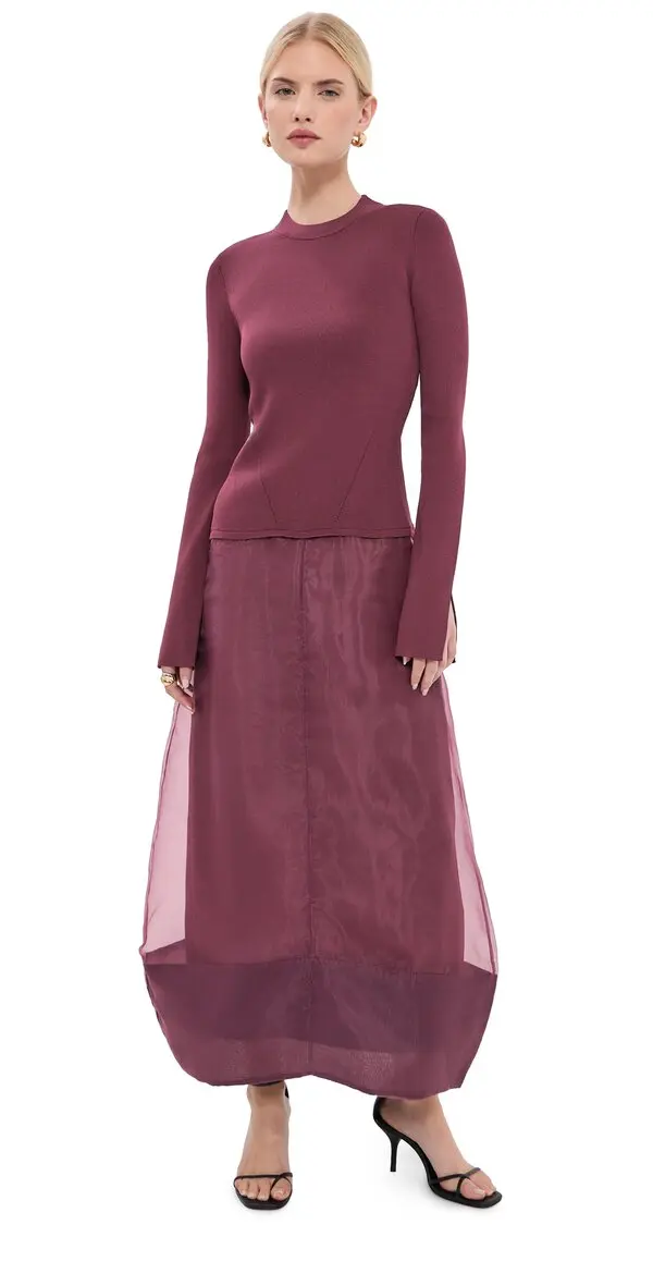 Simkhai Maril Midi Dress - Fig