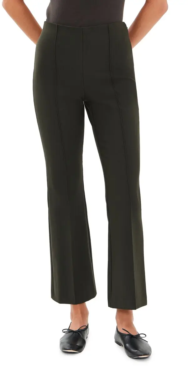 Vince Niki Mid Crop Flare Pants - Deep Forest