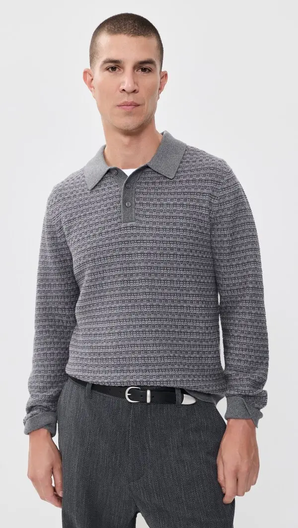 WAX LONDON Oban Mini Geo Polo Sweater