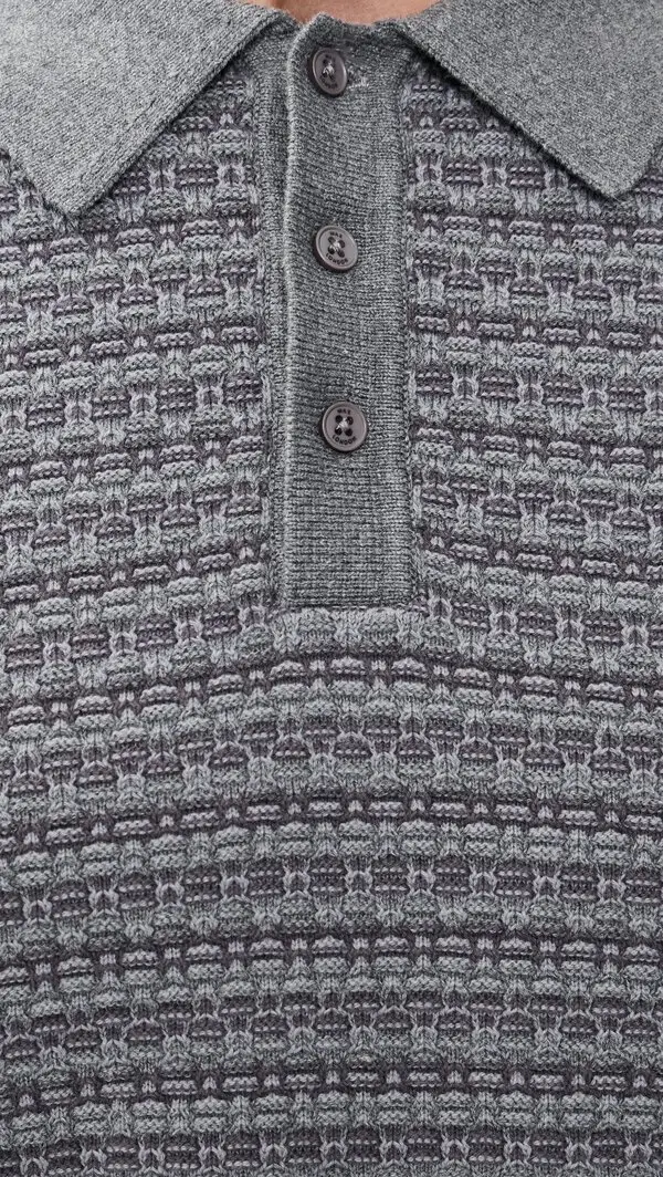 WAX LONDON Oban Mini Geo Polo Sweater
